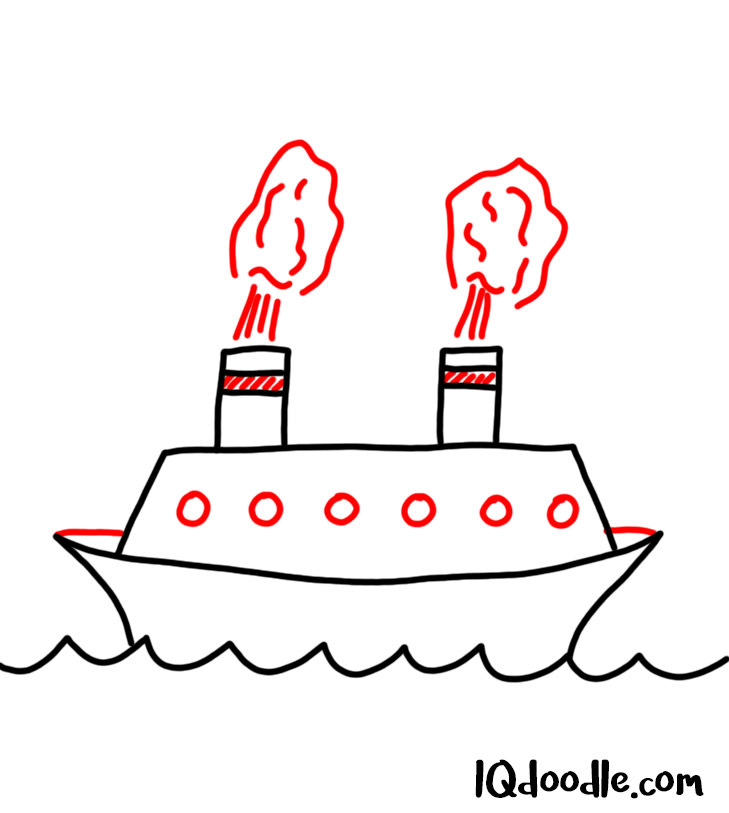 How to Doodle a Ship - IQ Doodle School