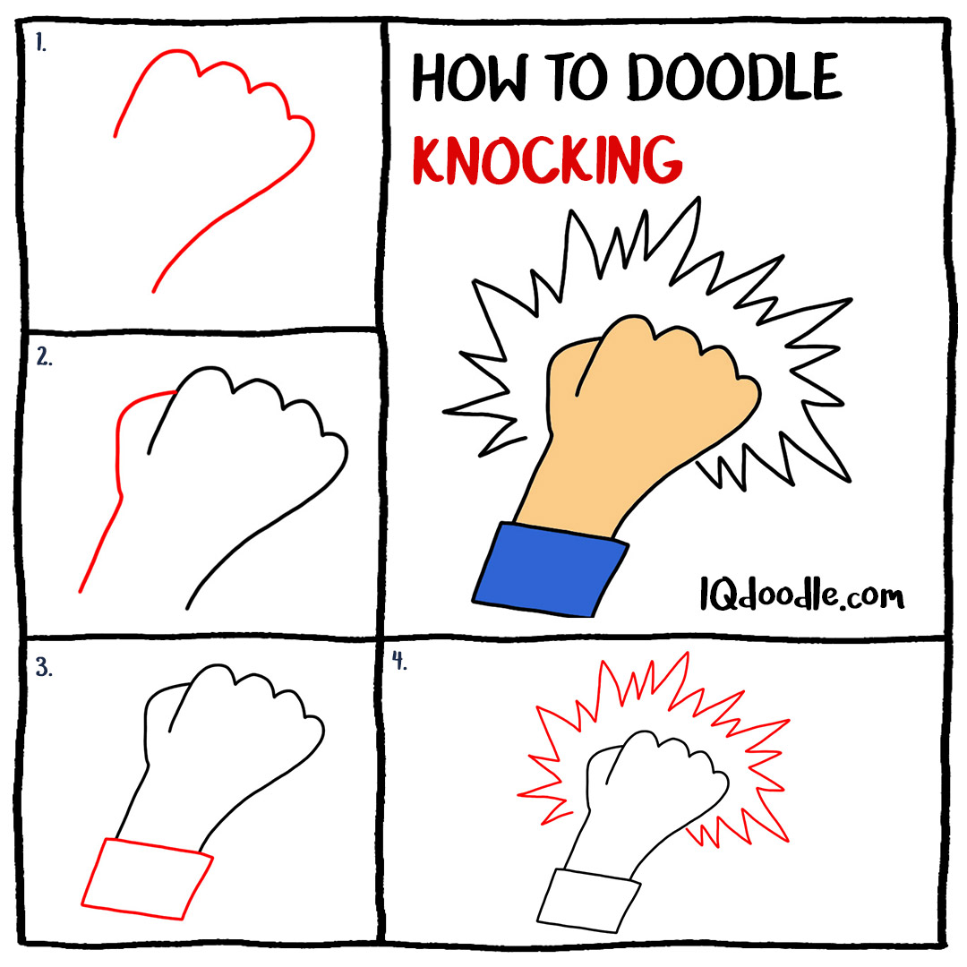 How to Doodle Knocking - IQ Doodle School