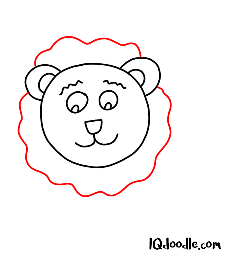 How to Doodle Lion - IQ Doodle School