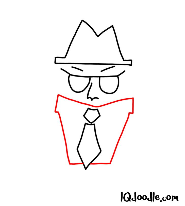 How to Doodle a Spy - IQ Doodle School